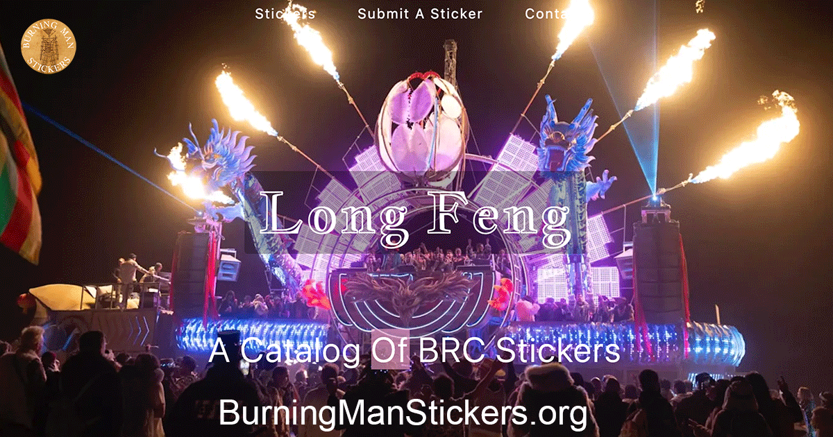 Burning Man Stickers | Catalog of BRC Stickers